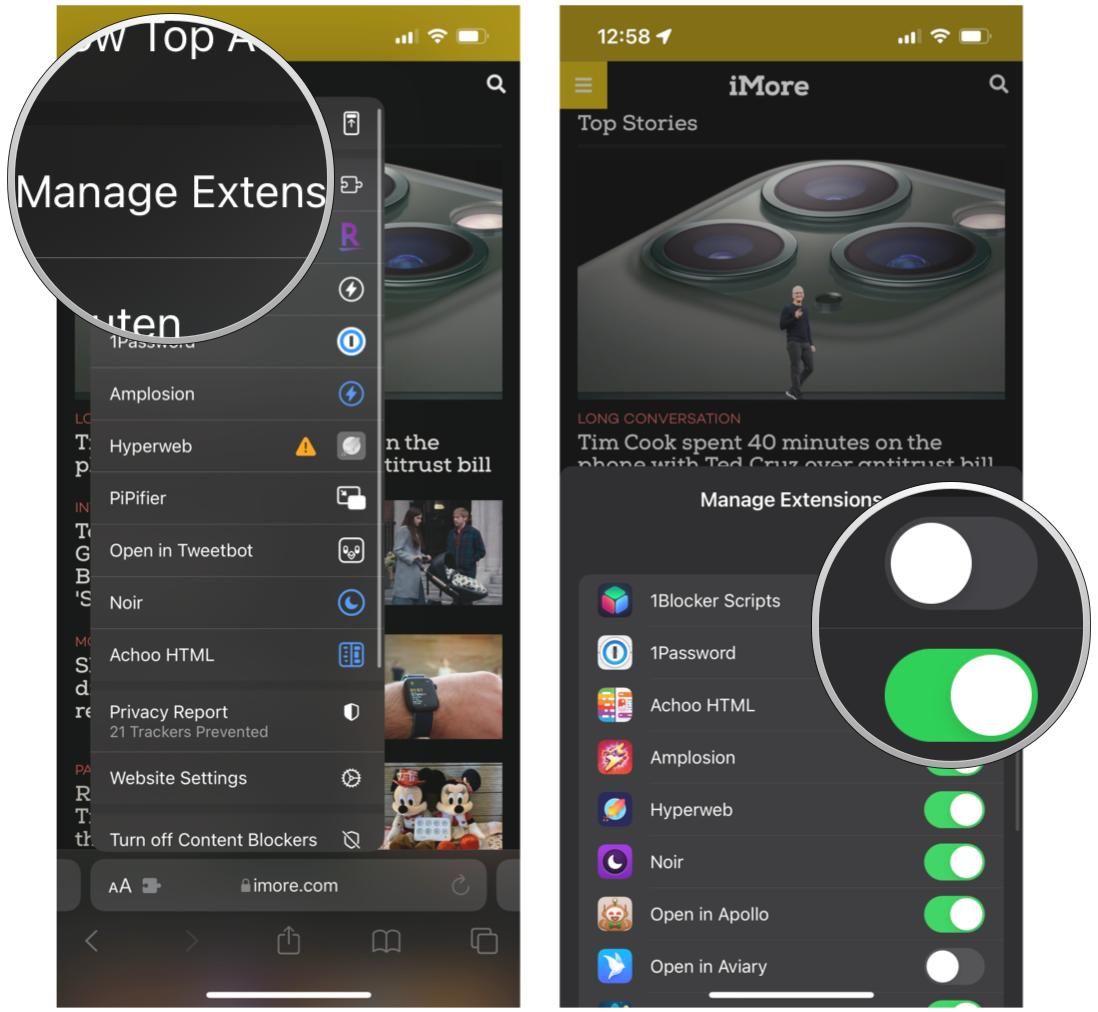 How to add and enable extensions in Safari for iPhone and iPad | iMore