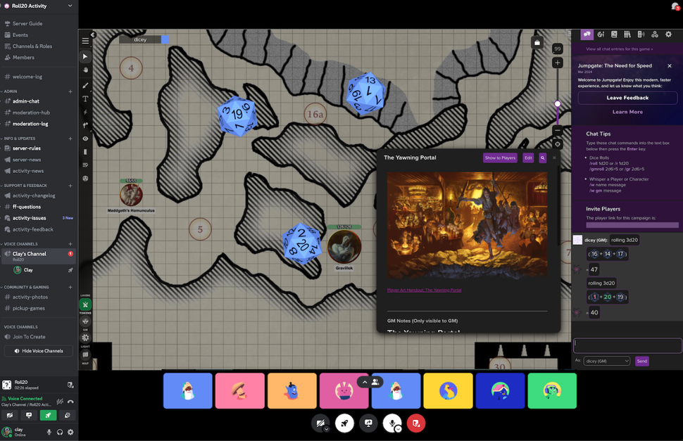 Beta teething issues aside, Discord's Roll20 activity for running D&D and other RPGs inside the ...