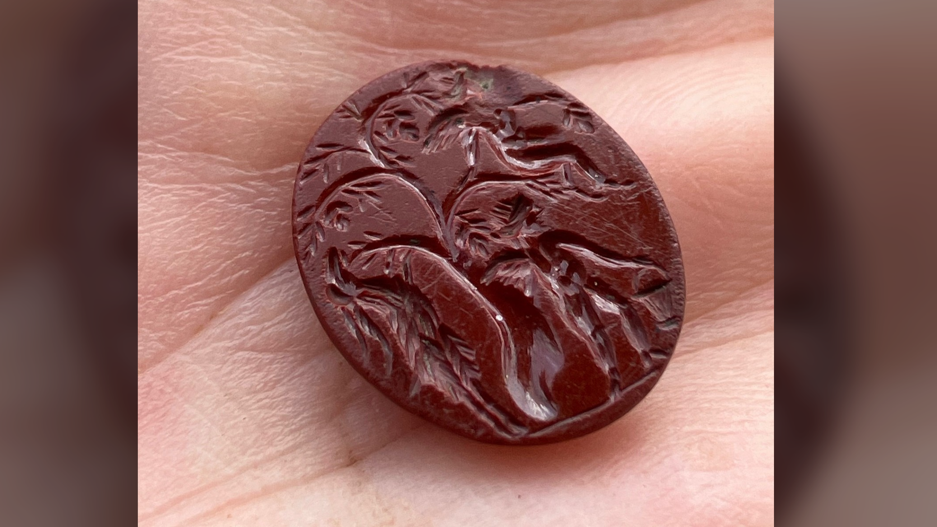 Archaeologists find 'unique' blood-red gemstone at Roman fort beyond ...