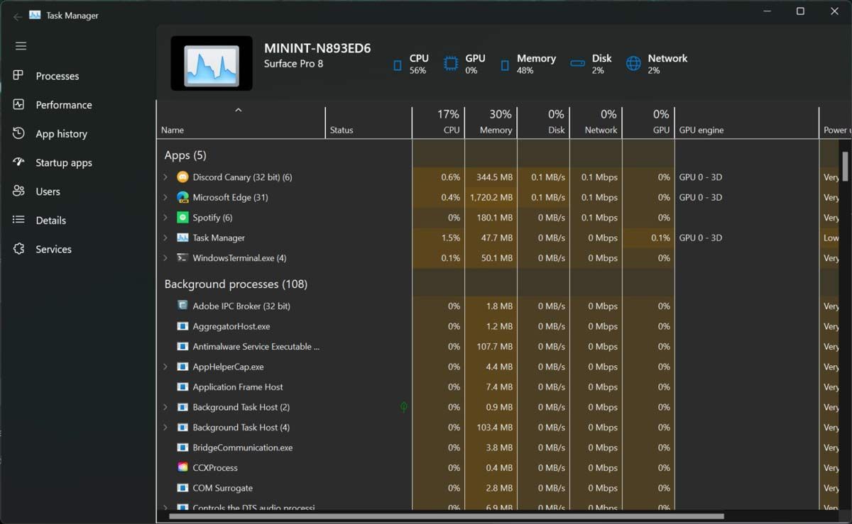 Windows 11 Task Manager Revamp Spotted in Insider Preview 22538 | Tom's ...