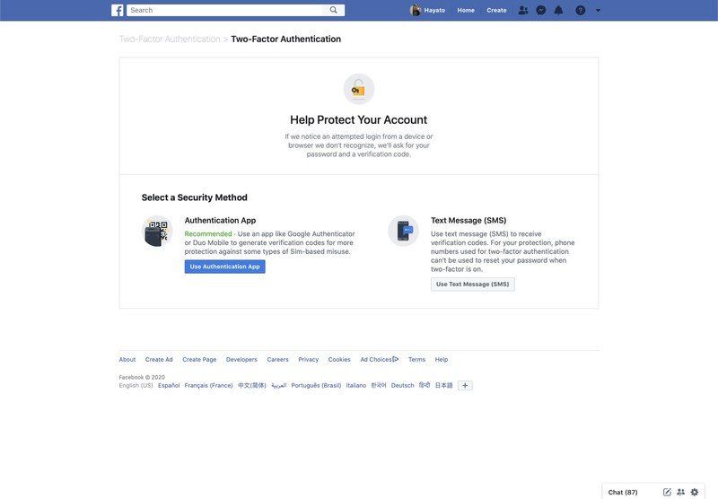 How to set up two-factor authentication for your Facebook account ...