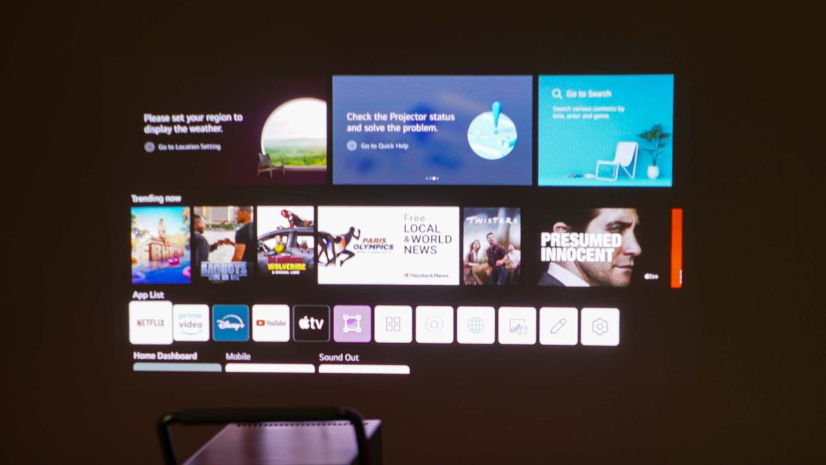 LG CineBeam Q (HU710PB) review: A full-on 4K projector in a pint-sized ...