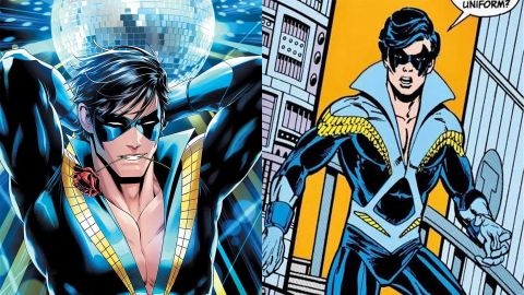 Official DC art revives flamboyant Nightwing costume | Creative Bloq