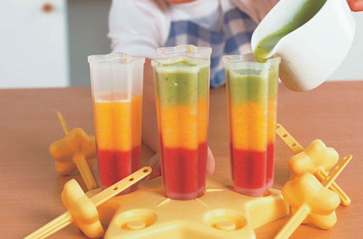 Annabel Karmel's traffic light ice lollies | Dessert Recipes | GoodtoKnow