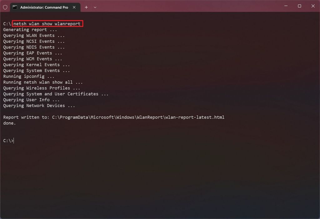 How to generate a Wi-Fi report on Windows 11 | Windows Central