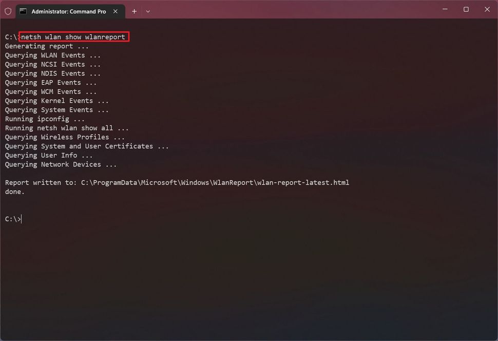 How to generate a Wi-Fi report on Windows 11 | Windows Central