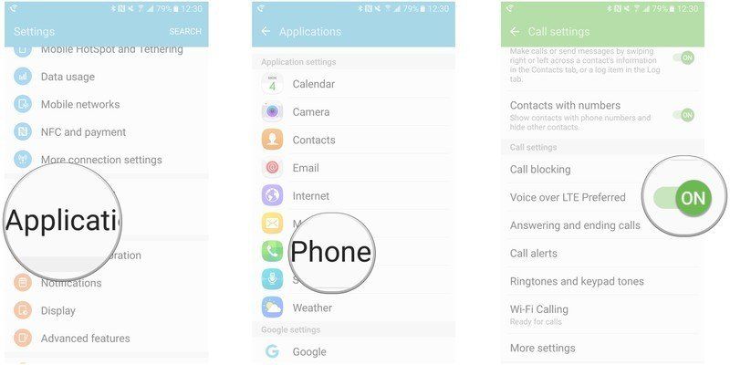 How to enable Advanced Calling features on the Samsung Galaxy S7 ...