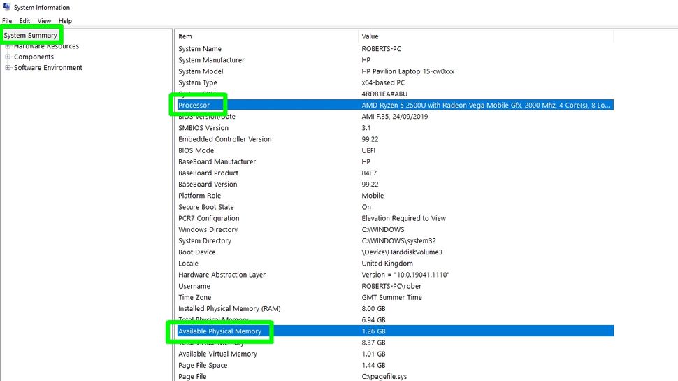 How to check your PC specs in Windows 10 | Tom's Guide