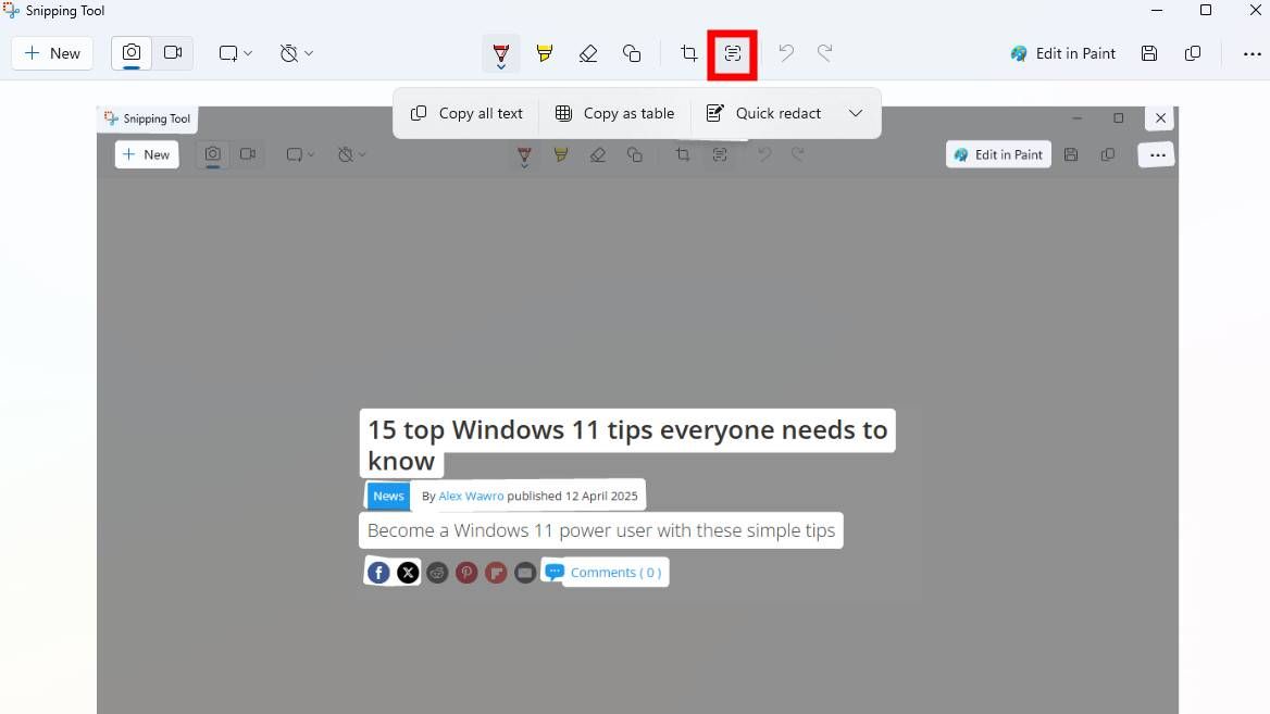 Microsoft just made it easier to copy text on Windows 11 — here's how ...
