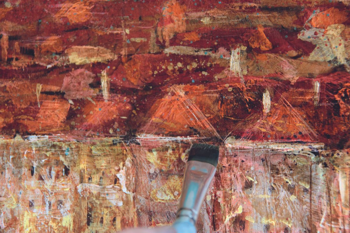 How to paint on a board: Create texture with acrylics | Creative Bloq
