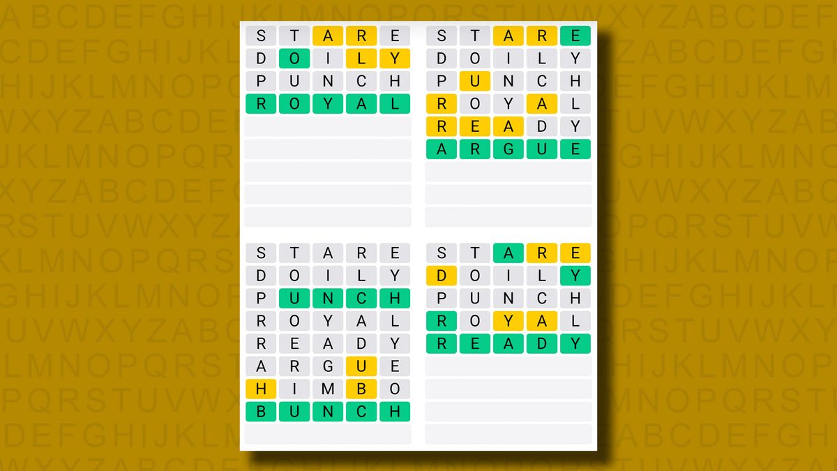 Quordle hints and answers for Monday, May 12 (game #1204) | TechRadar