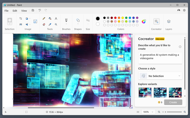 Microsoft's Paint now lets you save projects as layered files in the latest Insider build, as ...