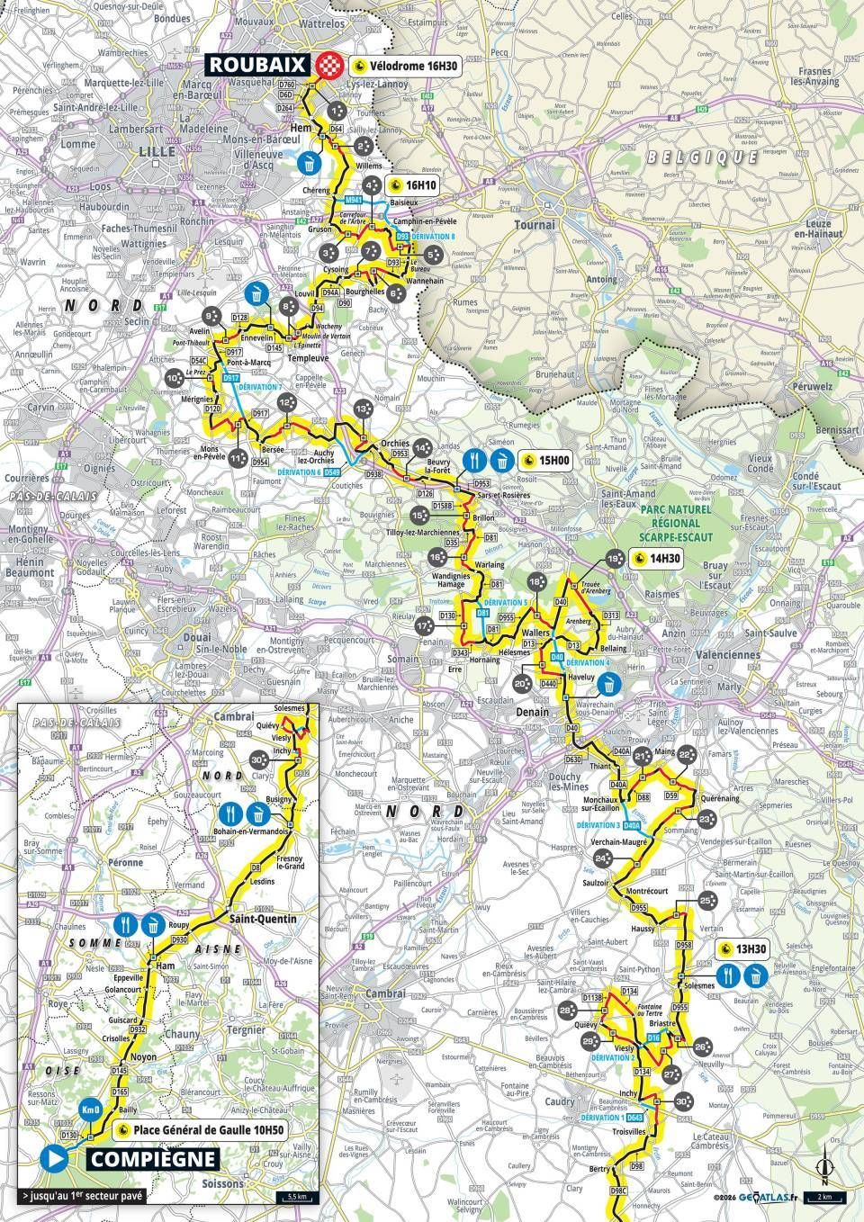 Paris-Roubaix 2026 route | Cyclingnews