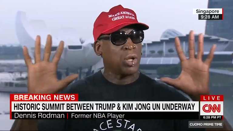 Dennis Rodman is offering policy analysis on CNN while crying and ...