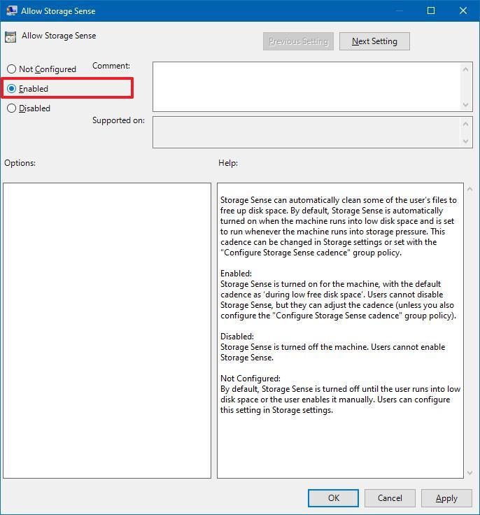 How to manage Storage sense settings using Group Policy on Windows 10 ...