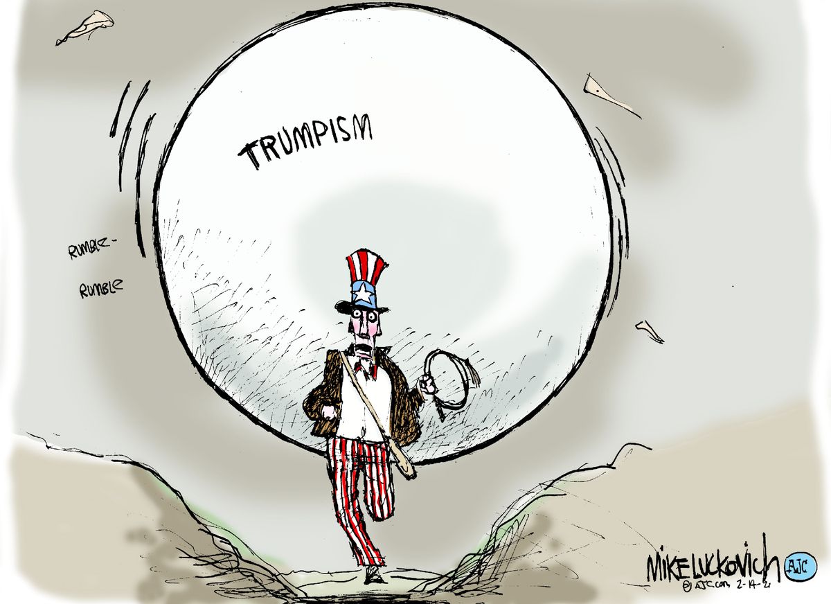 Political Cartoon U.S. trumpism indiana jones | The Week