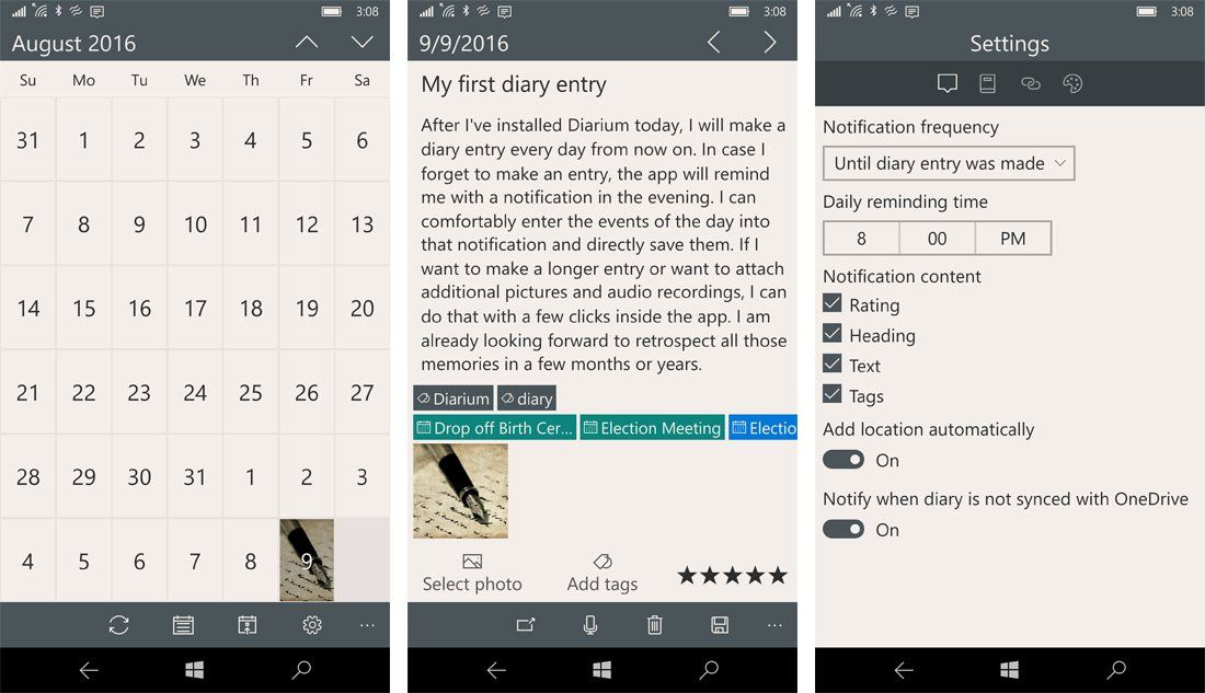 Save big on this week's myAppFree Deal: daily journal app Diarium ...