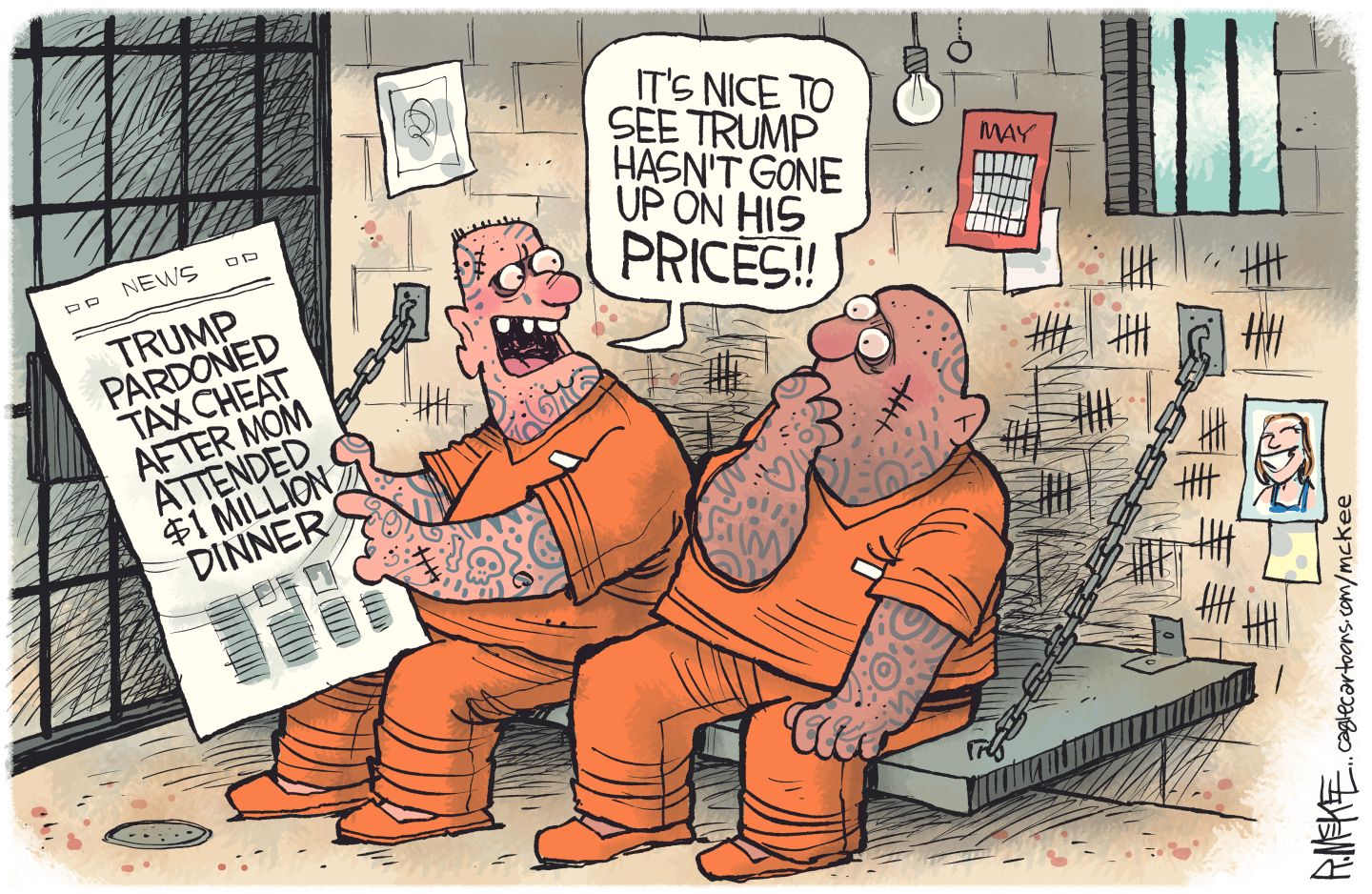 The stable price of a presidential pardon | May 31 editorial cartoons ...