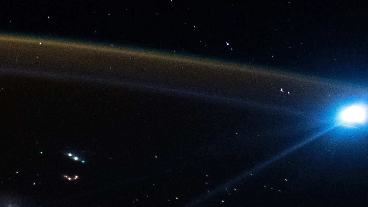 Bizarre blue blobs hover in Earth's atmosphere in stunning astronaut ...