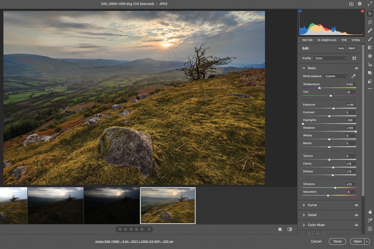 How to shoot and edit a high dynamic range (HDR) landscape photograph ...