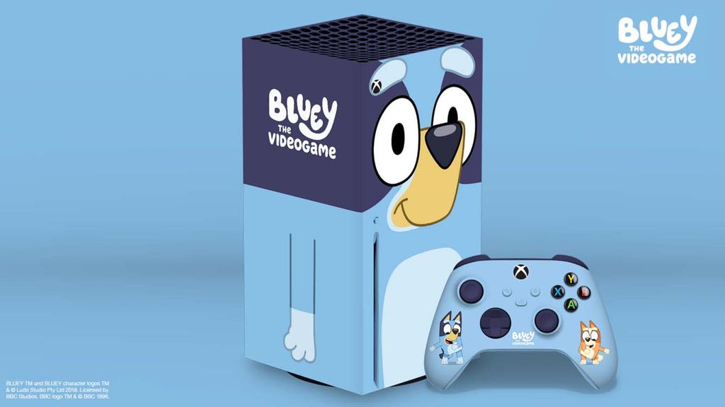 The custom Bluey Xbox Series X looks amazing and will be going to one ...