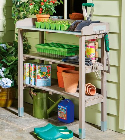 Grow your own with affordable Aldi greenhouse and potting bench | Ideal ...