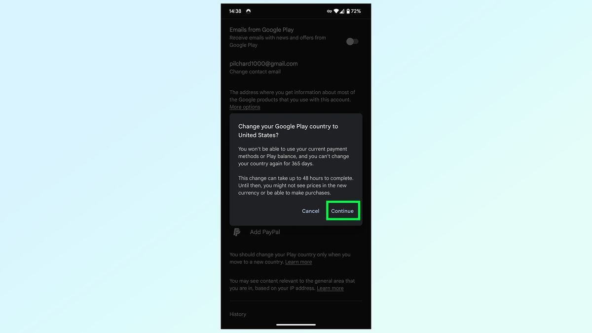 How to change your country on Google Play Store | Tom's Guide
