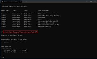 How to manage wireless networks with Command Prompt on Windows 10 ...