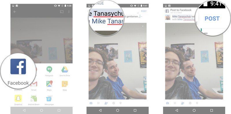 How to share a picture from your Android phone to Facebook | Android ...