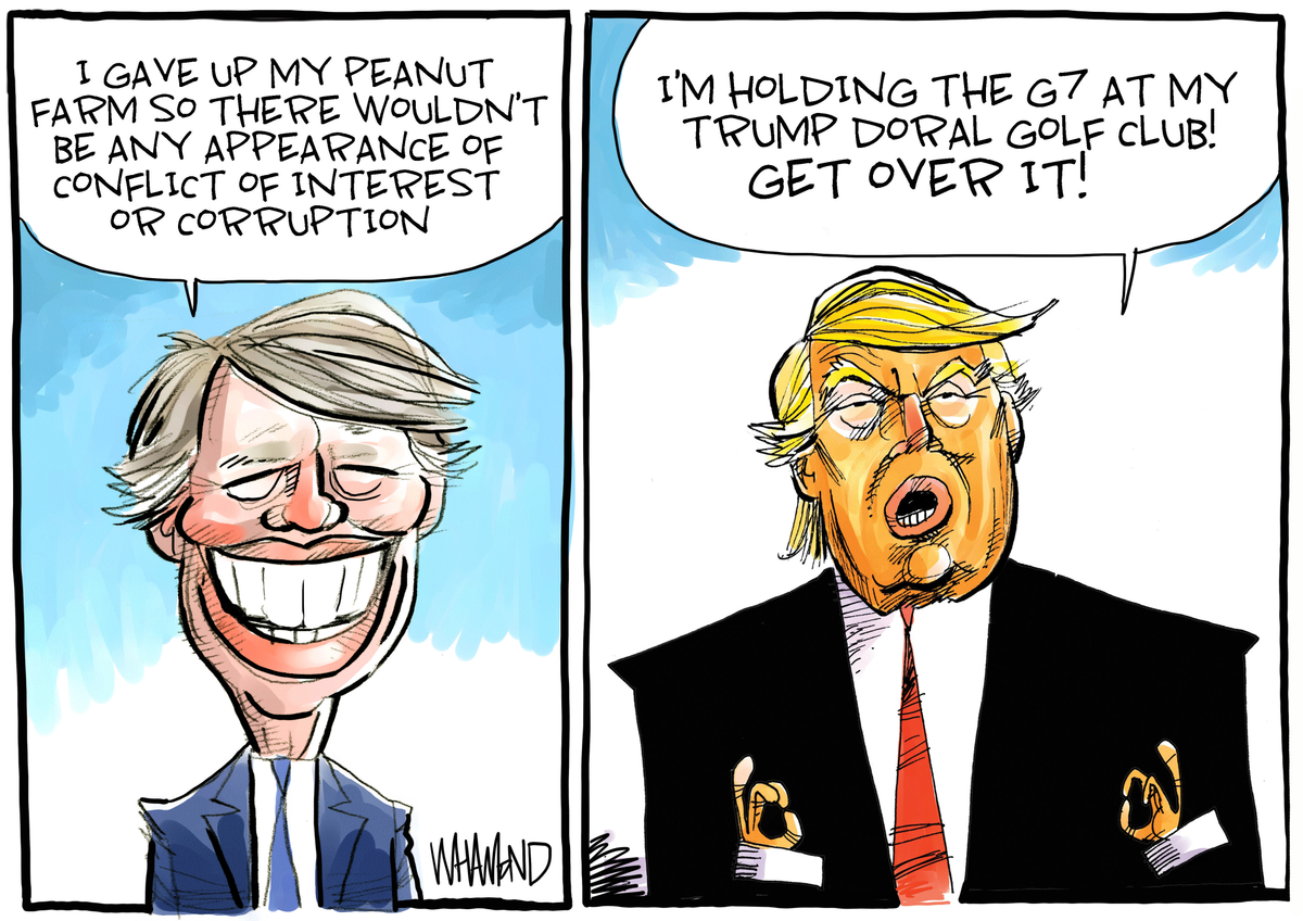 Political Cartoon U.S. Trump G7 Doral Jimmy Carter | The Week