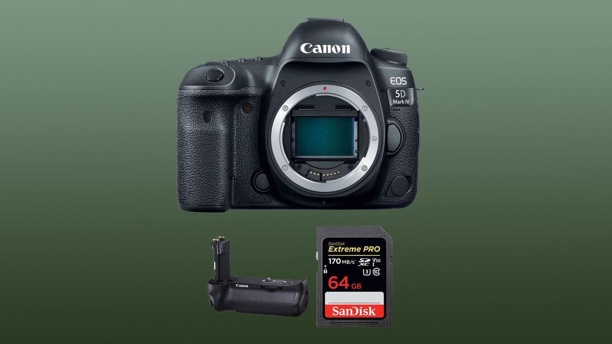 Save $1,200 on Canon 5D Mark IV + SD card + battery grip in great ...