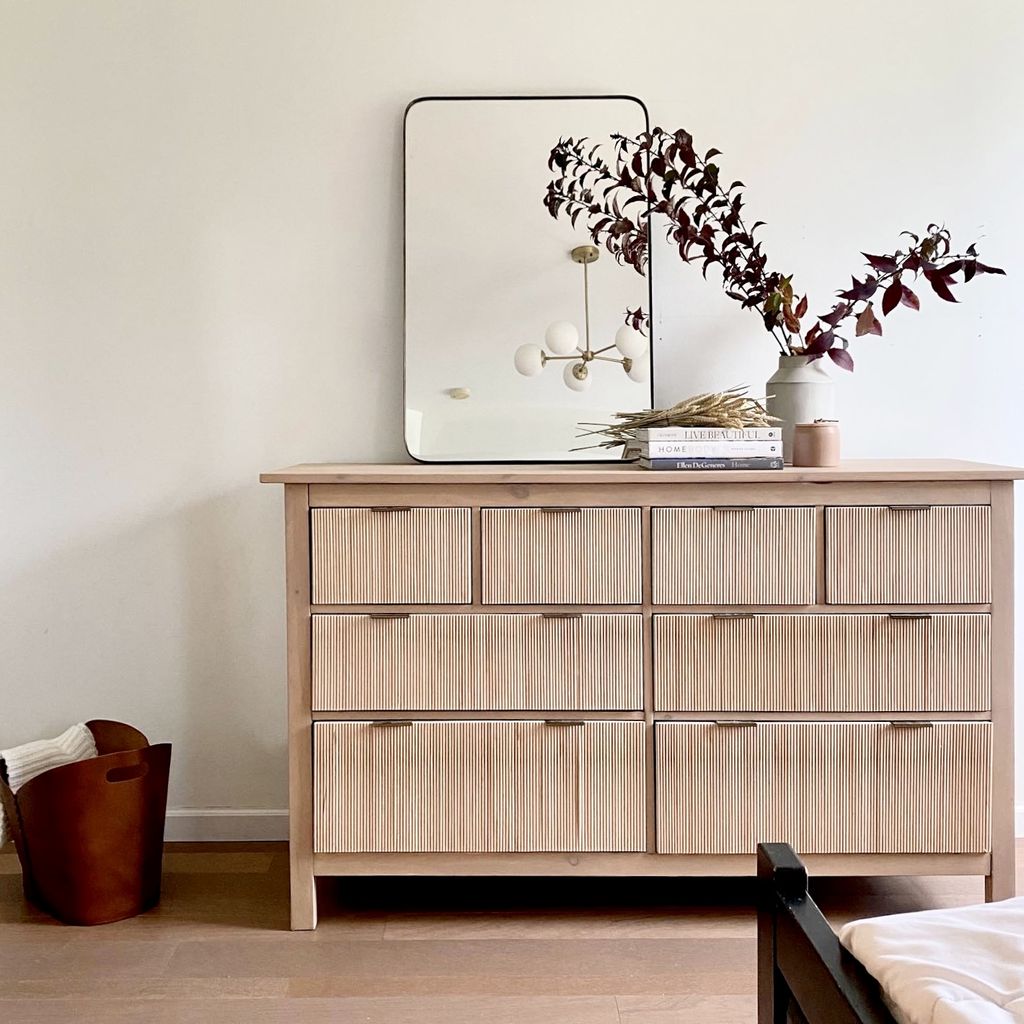 This IKEA Hack Gives the HEMNES a Textured Makeover | Livingetc