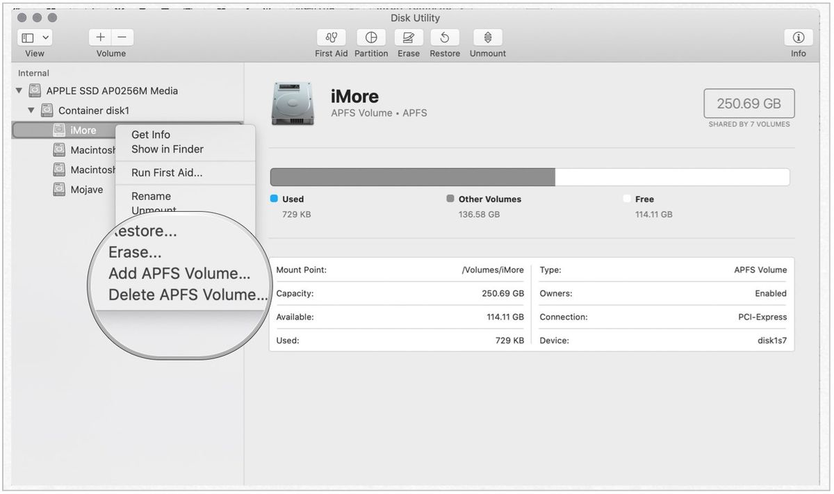 How to add a volume to an APFS container and why you would want to | iMore