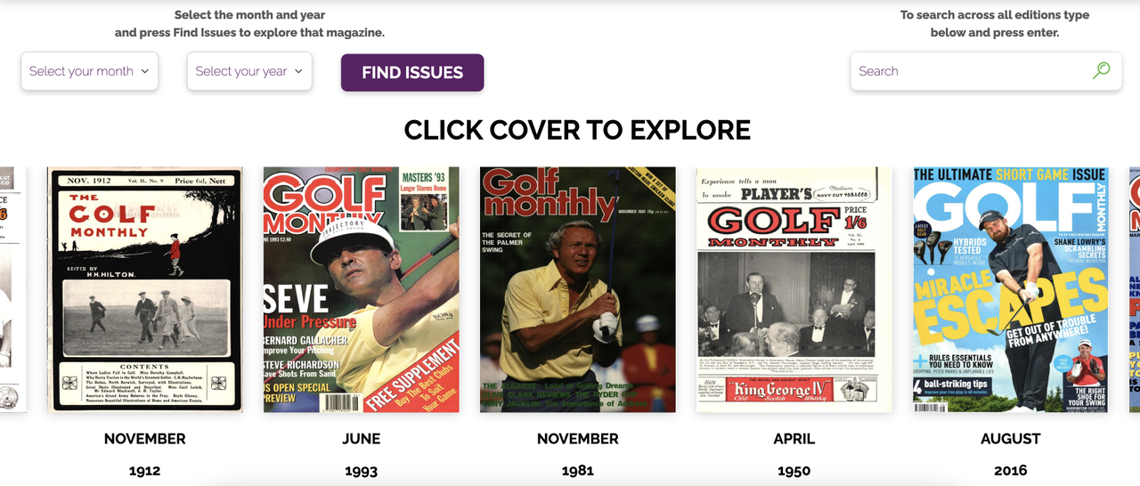 Golf Monthly Archive - Browse Every Issue Of The World's Oldest Golf ...