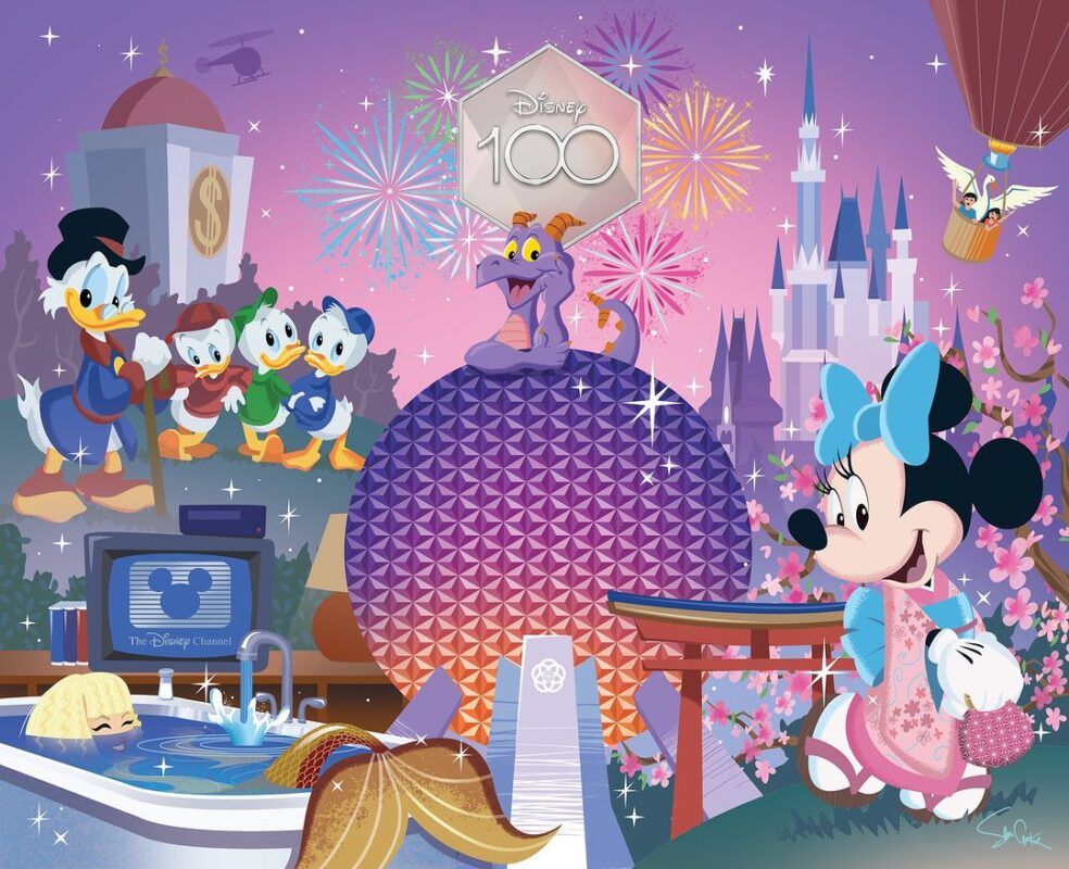 Delightful new illustrations capture Disney's 100-year history ...