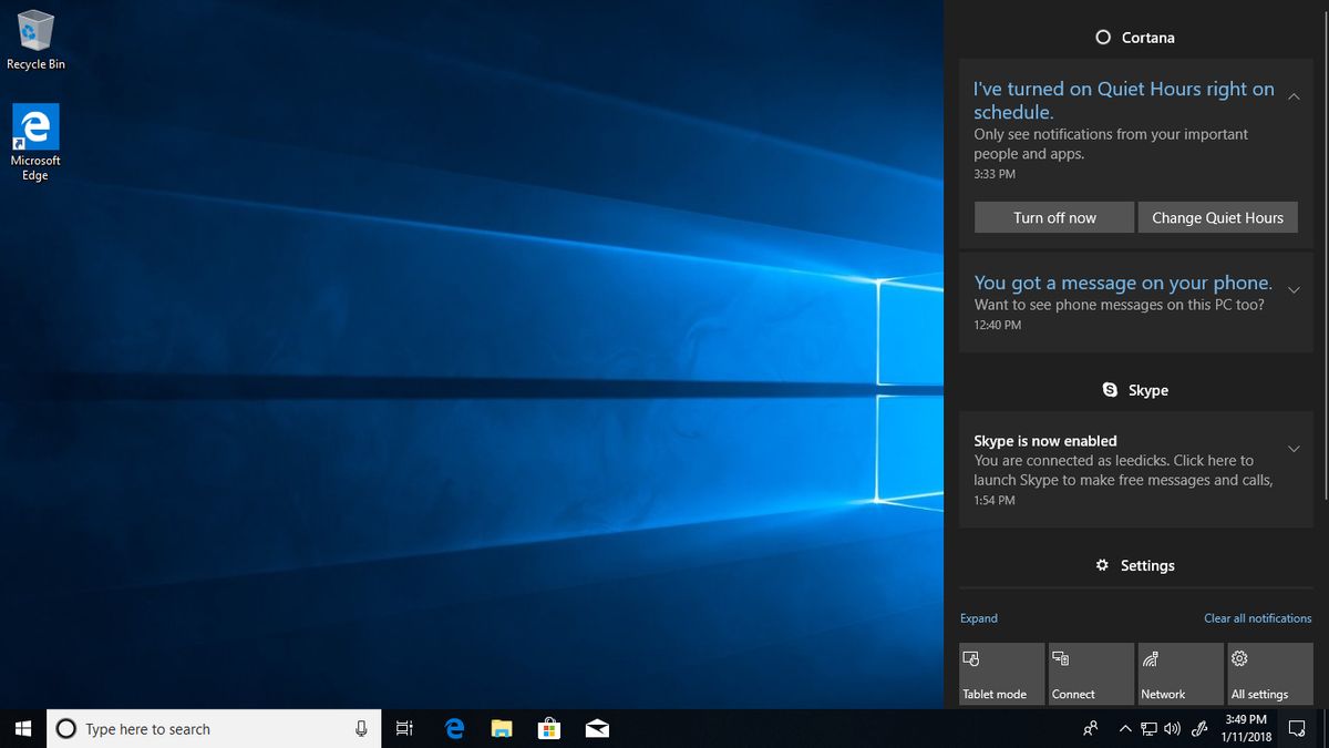 Windows 10 preview beefs up do-not-disturb feature and sharpens Edge ...