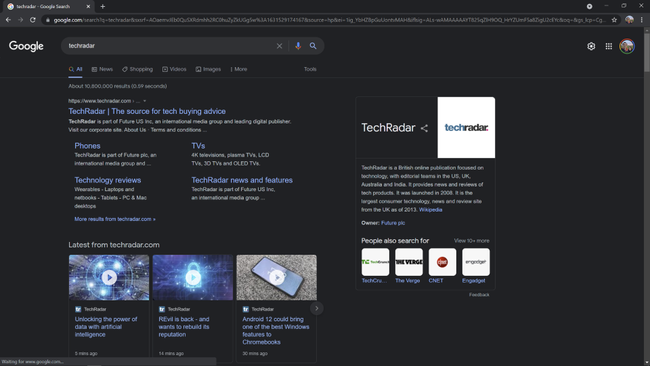Google dark mode gets switched on: here’s how to get it | TechRadar