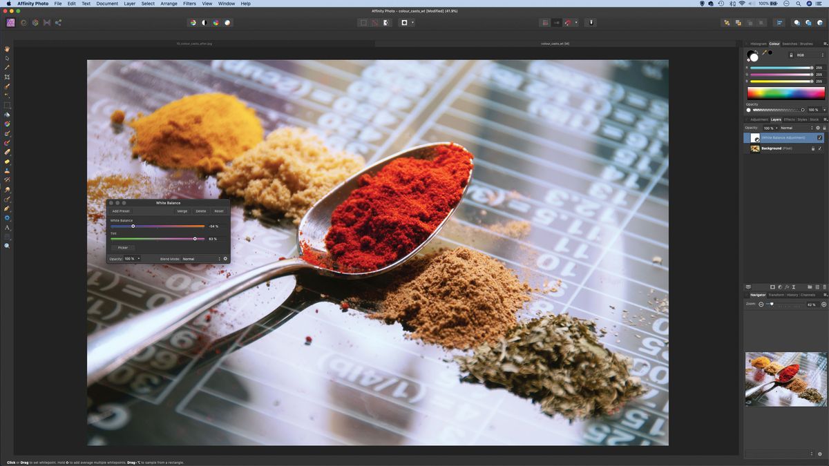 Reveal your true colors in Affinity Photo! How to correct color casts ...