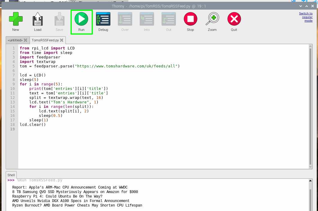 How to Make a Raspberry Pi RSS News Ticker | Tom's Hardware