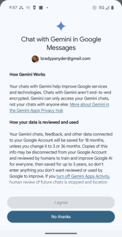 Gemini makes an appearance in the Google Messages beta | Android Central
