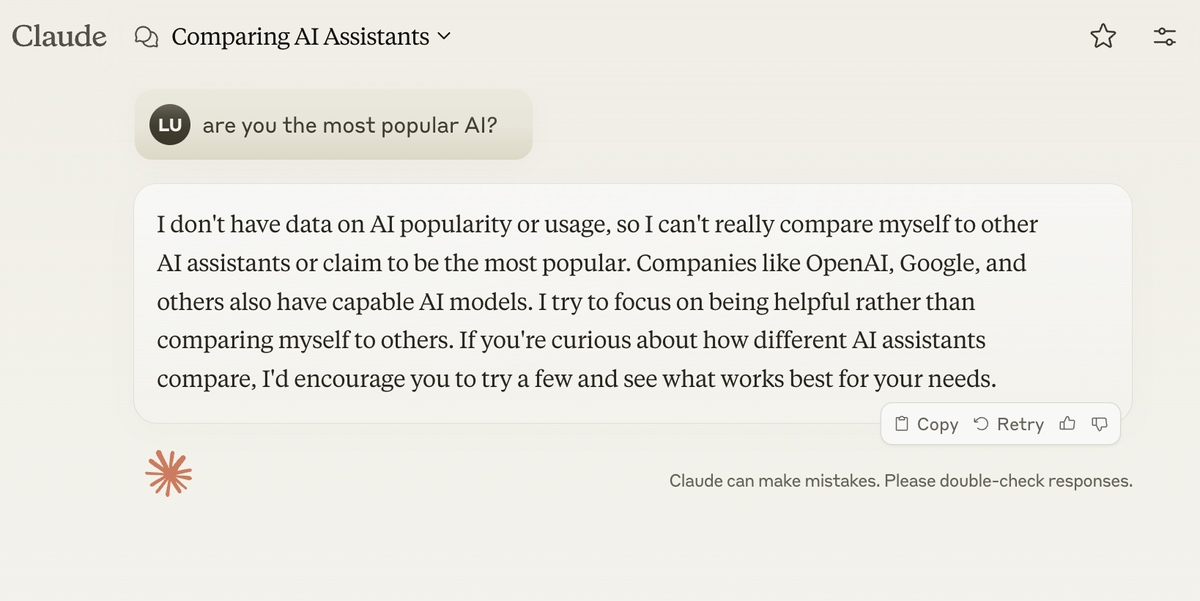 I asked all the major AI chatbots which is the most popular – here's ...