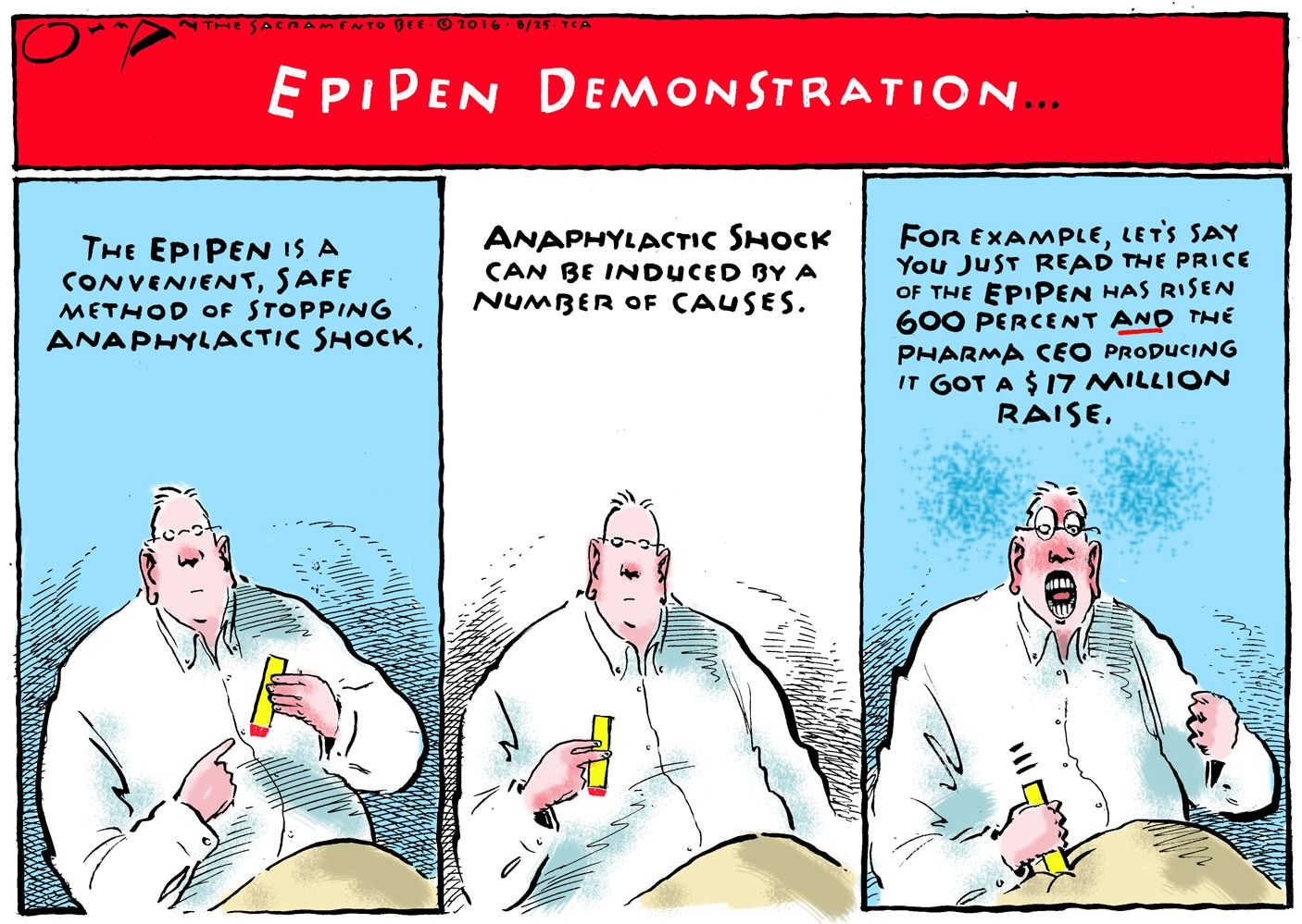 Editorial cartoon U.S. EpiPen | The Week