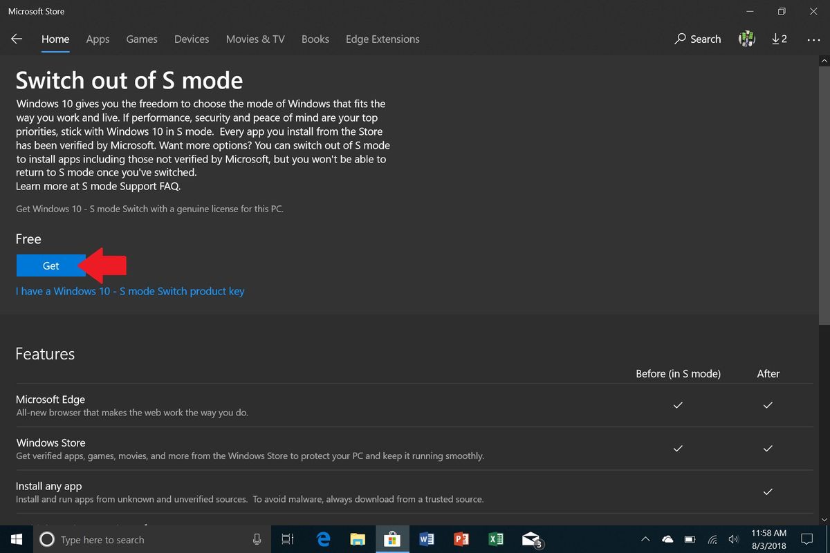 Surface Go: How to switch out of Windows 10 in S mode | Windows Central