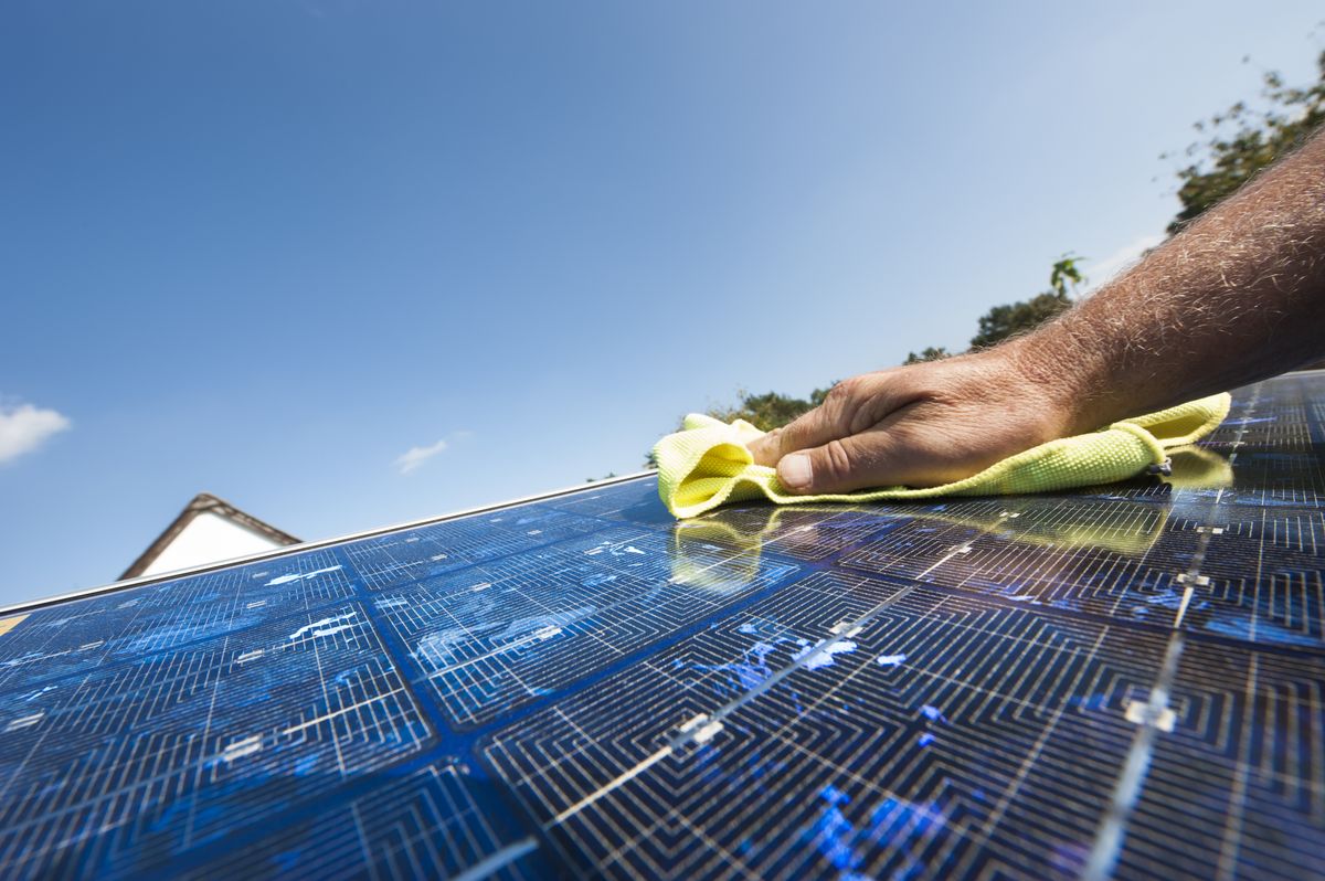 How to clean solar panels —and how often they need cleaning | Homebuilding