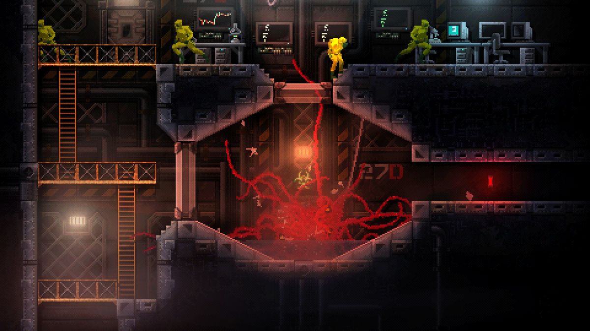 Be a flesh-blob horror monster when Carrion launches this month | PC Gamer