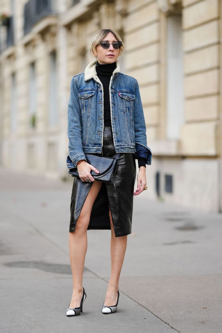 32 denim jacket inspiration shots, showcased on street stylers | Woman ...