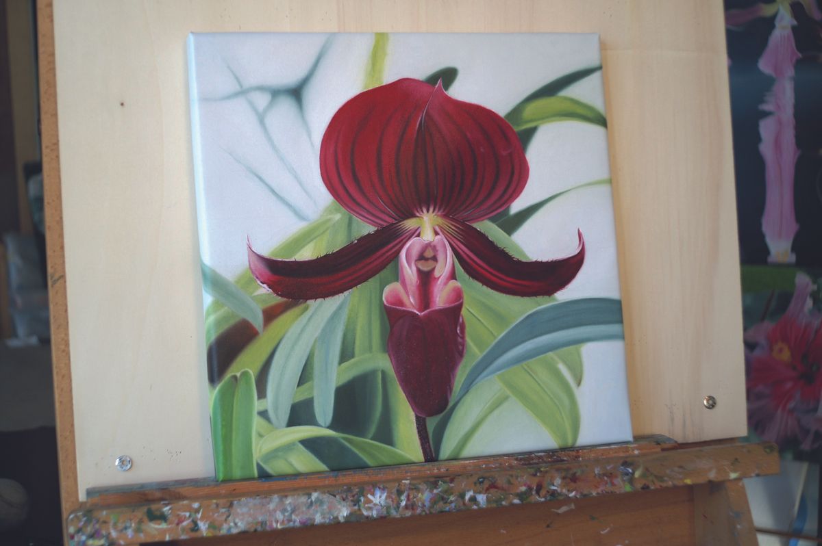 How to paint an orchid with oil paints | Creative Bloq