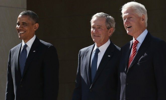 11 nice things Clinton and Obama said about George W. Bush today | The Week
