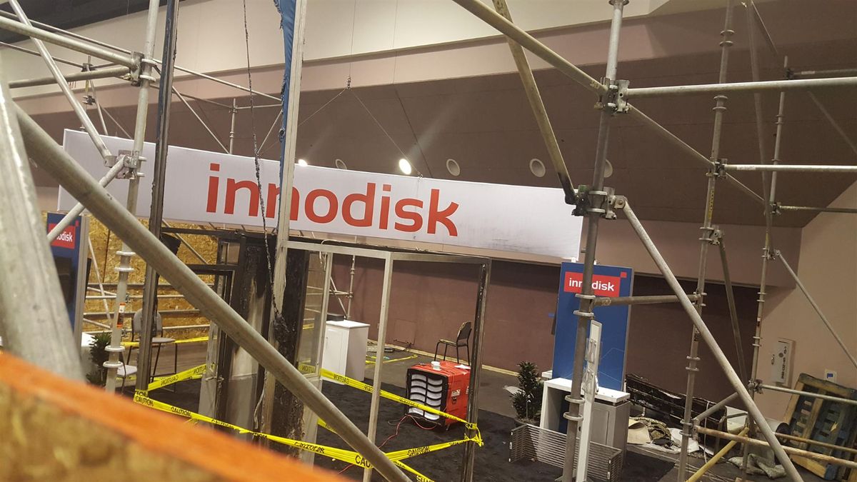 Booth Fire Shuts Down Flash Memory Summit Show Floor | Tom's Hardware