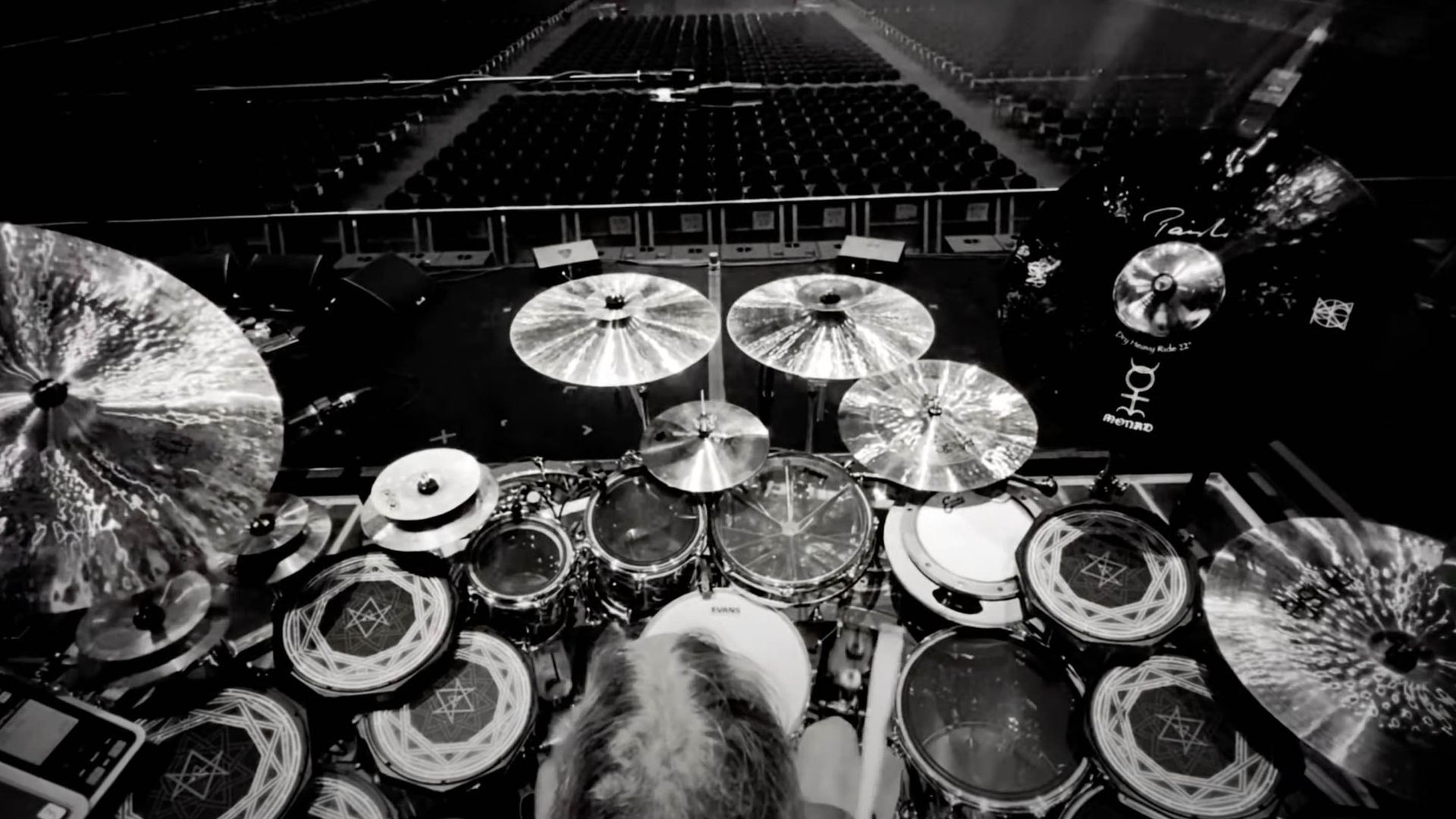 See Tool and BEAT drummer Danny Carey warming up behind his enormous ...